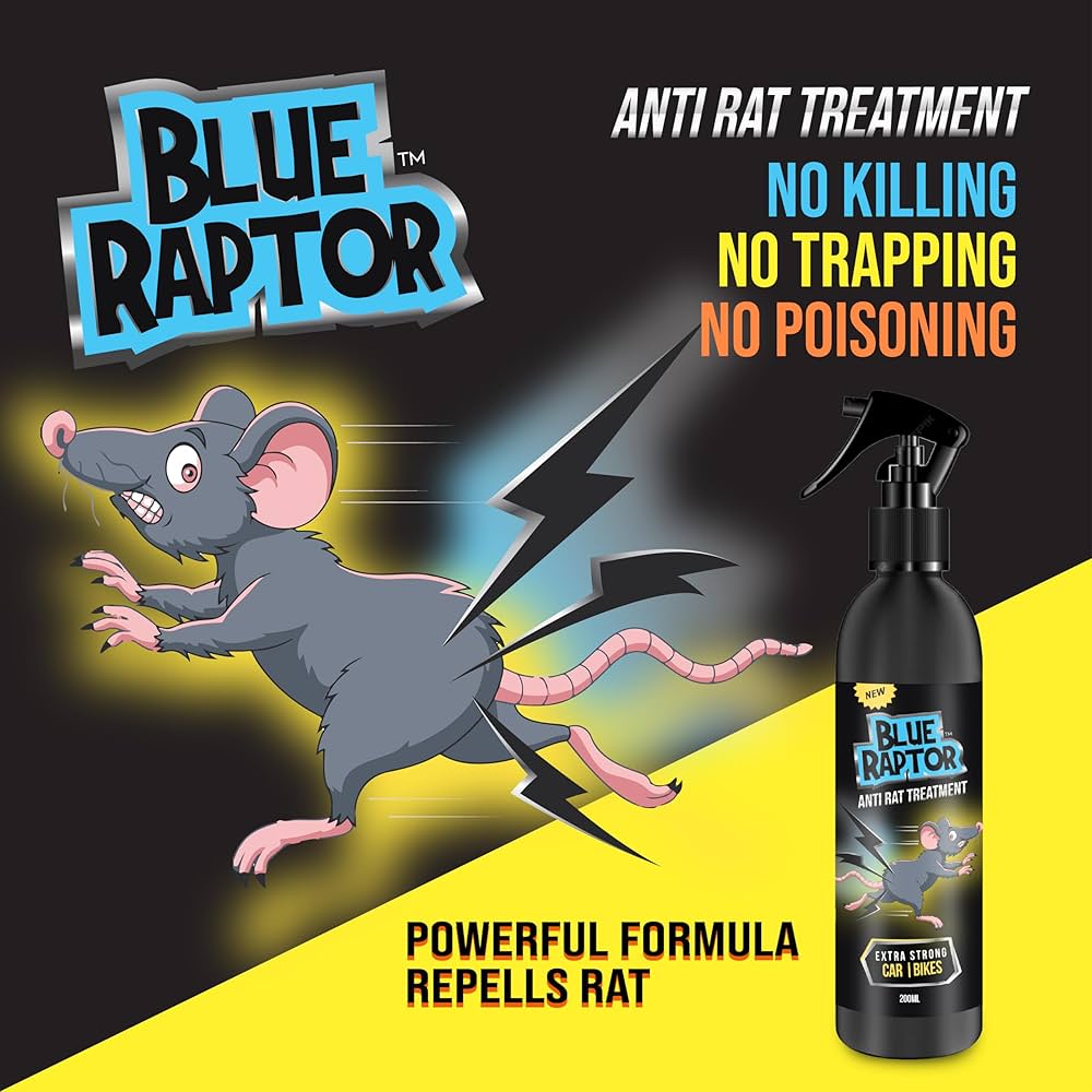 Blue Raptor Powerful Rat Repellent Spray for Cars & Home ( Buy 1 get 1 ...